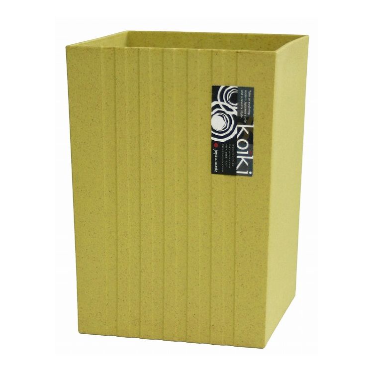 シンプルモダンスタイルにも良く合う、スクエアタイプのゴミ箱。天然木（間伐材）入りで、地球にやさしいくず入れ。現代の生活にとけ込み、日本らしさを表現した、粋な格子デザイン。和室でも洋室でも、どこに置いていても馴染みがいい。どんなシーンにも合う...