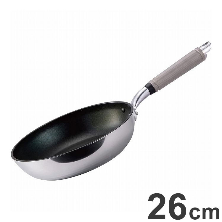 ◆耐久性抜群！！内面はダイキンの高級コーティングのシルクウエア加工なのでこびり付きにくく後片付けが簡単200万回の過酷な耐摩耗試をクリアしたダイキンのシルクウエア加工◆早く漫勉に火が通る！！素材は強度と熱伝導に優れたアルミマグネシウム合金鋳...