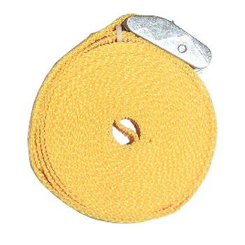 【商品詳細】荷物の色分けに便利、強度のある高品質カムバックルを使用。落下、荷崩れ防止結束用ベルトです。落下、荷崩れ防止結束プロ用ベルト。破断荷重：300kg幅：25mm長さ：4.8m厚み：1.6mmカラー：黄【送料について】北海道、沖縄、離...