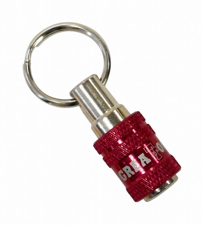 【商品詳細】六角軸ビットの収納に。用途：六角軸のビット工具の収納全長：約54mm質量：約18gカラー：レッド取付け目安重量：100g以内注意：差込部と収納工具がキッチリ取付けされているか確認してください。高所作業での使用はしないでください。...