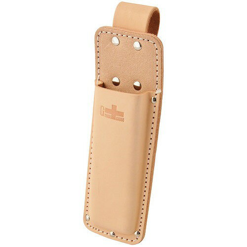 【商品詳細】作業時の道具の持ち運びに。折込鋸用ケースです。用途：折込鋸用ケースサイズ（約）：全長250mm×幅75mm×高さ40mm重量：約96g注意：本体などに、ほつれなどの異常がでましたら使用を中止してください。用途以外の使用はしないで...