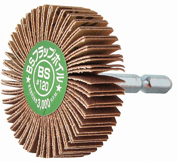 【商品詳細】用途：木工・貴金属研磨サイズ：直径50×幅15×軸径6．3mm粒度：120最高使用回転数：3000rpm【送料について】北海道、沖縄、離島は送料を頂きます。