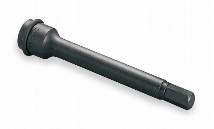 【商品詳細】インパクト用の六角穴付きネジ用ソケットです。ロングタイプ。寸法/二面幅寸法：5mm、六角軸部長さ：10.0mm、全長：150.0mm質量：125g【送料について】北海道、沖縄、離島は送料を頂きます。