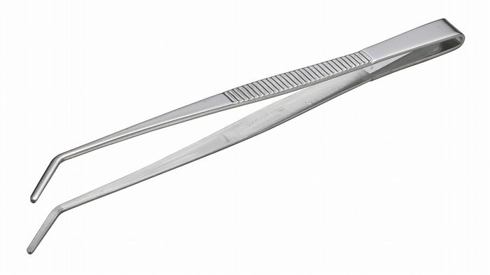 【商品詳細】■脱脂綿、ガーゼ、その他なんでもつかむことができる一般的なピンセット。■先端形状:先曲■全長:180mm■先端形状:先曲【送料について】北海道、沖縄、離島は送料を頂きます。