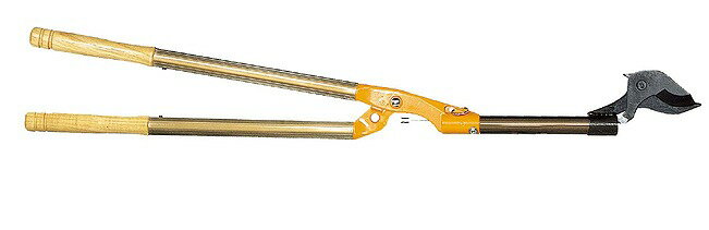 【商品詳細】テコの力で太い枝も軽い力で切る事ができます。ハサミが110度回転し、狭い所での作業性に優れています。美しい切り口で、くされ・病害虫を防ぎます。剪定鋏の代用になり、植木の根切り、剪定後の後始末に大変便利です。ツメ付で、切った枝のか...