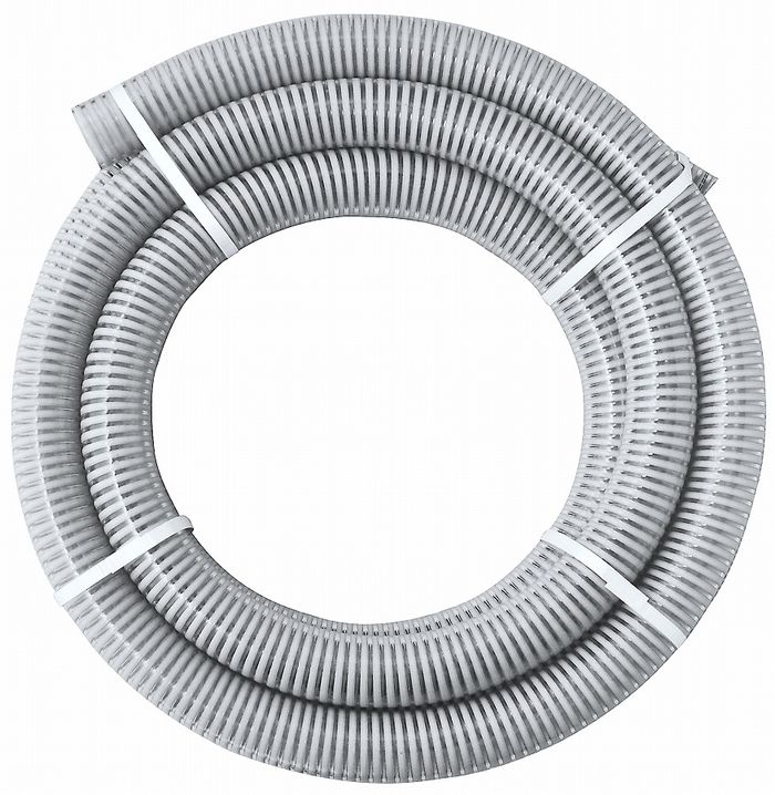 【商品詳細】農業・工業・土木・建築などの吸水、排水用5Mカット品内径：38mm長さ：5m許容圧力（23度時）：0．4MPa使用温度範囲：−10〜50度PVC製日本製【送料について】北海道、沖縄、離島は送料を頂きます。