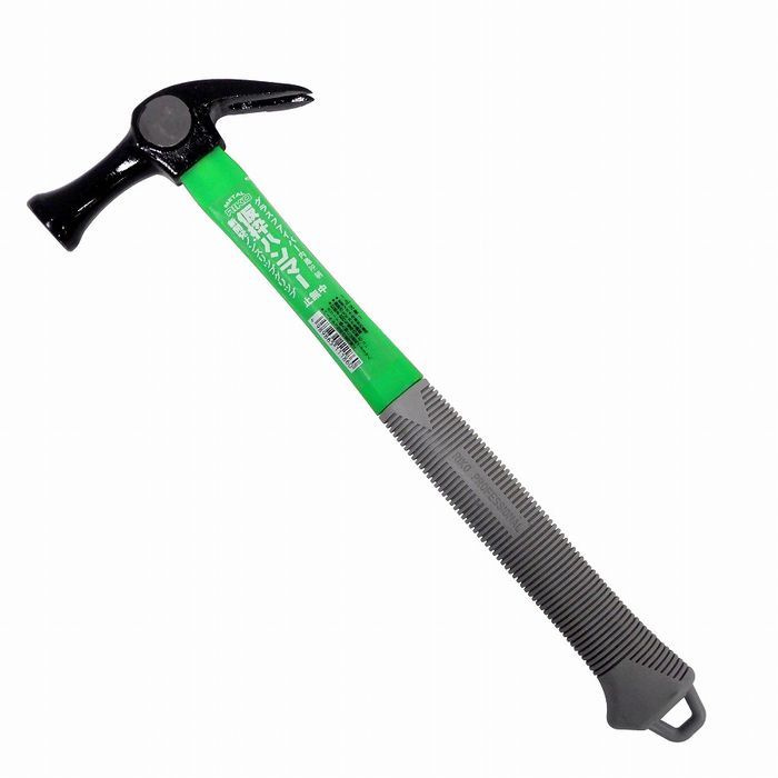 【商品詳細】新開発、ノンスリップグリップ。グラスファイバー内蔵のPP柄。用途：釘抜き、釘打ち専用呼びサイズ：止無中全長：約395mm重量：約700g止無注意：安全メガネ、作業衣の着用。頭部のヒビ、カケを確認。石、コンクリート、焼入物には使用...