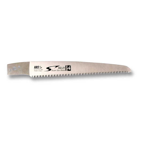 【商品詳細】用途：SG-21用の替刃刃長：210mm刃：薄刃粗さ：中目表面処理：汚れが付きにくい特殊表面処理材質刃：高炭素刃物鋼　焼入：衝撃焼入日本製【送料について】北海道、沖縄、離島は送料を頂きます。【アルスコーポレーション 果樹剪定鋸 ...