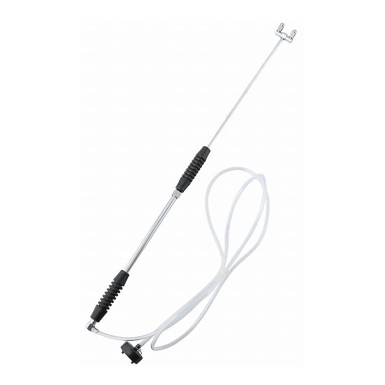 【商品特長】【仕様】用途：菜園・花壇・高い木などの消毒セット内容：本体・ホース(195mm)・吸水オモリ使用方法：ホースの両端に、それぞれ本体と吸水オモリを取りつけ、吸水オモリをバケツ等の容器に入れ、握り部分を持ち、ピストン運動をする複式型...