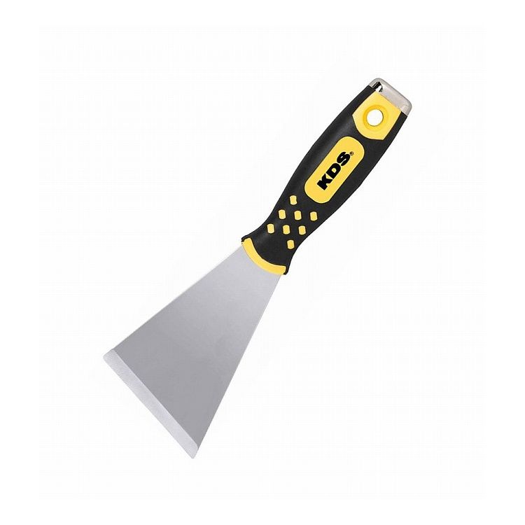 【商品特長】【製品サイズ(mm)】・長さ230・幅76・高さ26【生産国】日本【材質】刃：ステンレス鋼【仕様】用途：汚れを削ったり、そぎとる際に仕様：刃巾76mm仕様：刃厚1.8mm仕様：ゴムグリップ仕様：落下防止穴付ハンマーで叩ける強靭な...
