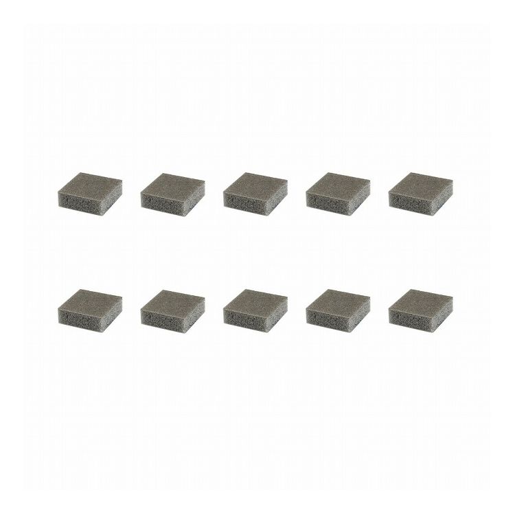 【商品説明】木材、金属、プラスチック、樹脂材の研磨の際にご利用いただく、ペンサンダー用のスポンジ研磨剤です。形状が四角形なので、面の研磨作業に適しています。番手が800〜1000番（極細目）なので、塗装の2度塗りをする前の下地調整に最適です...