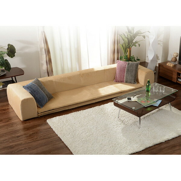 洗濯できるカバーリングソファでお子様がいるご家庭にもオススメ。シーンによってマットタイプにしたり、ソファタイプにしたり楽しんでみてください。商品仕様【商品詳細】カバーリングフロアマット付きソファ　【サイズ】： ソファ時：W2500mm×D7...