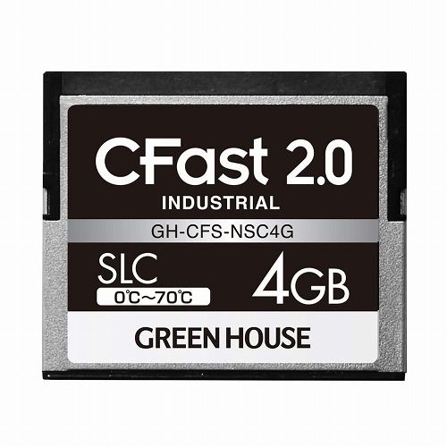 メモリカード.CFast2.0 SLC 0〜70℃ 4GB商品説明●CFast Specification V2.0準拠●組み込み機器に最適●書き込み速度などの高速性を重視したSLCタイプ●PIO / MWDMA / UltraDMA対応●...