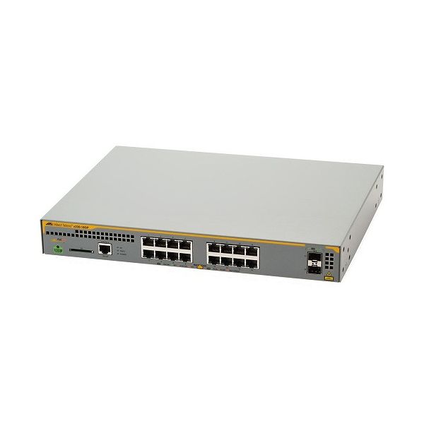 10/100/1000BASE-Tx16(PoE-OUT)、SFPスロットx2(デリバリースタンダード保守7年付)商品説明AT-x230-18GP-Z7(RoHS対応)は、10/100/1000BASE-Tポートを16ポートとSFPスロット...