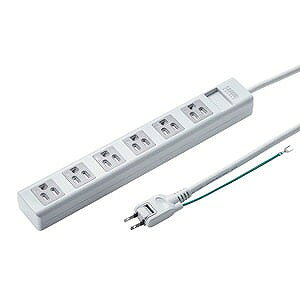 ホコリ防止シャッター、マグネット、通電ランプ付き2Pスイングプラグ仕様電源タップ。3P・6個口・5m。商品説明ホコリ防止シャッター付きで、ホコリの侵入を防止します。商品仕様製品タイプ：OAタップ仕様：■定格容量:15A・125V(1500W...