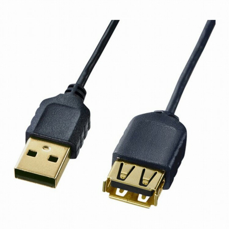 USB Aコネクタを持つ機器の延長に便利なUSBケーブルです。商品説明直径2.5mm、取り回しやすい極細USB延長ケーブル商品仕様製品タイプ：USBケーブルケーブル長：1m仕様：■ケーブル長:約1m(SR間)■ケーブル径:2.5mm■線材規...