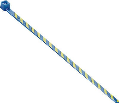 【商品詳細】●柔軟性に優れており電線にピッタリとフィットします。●色分けによる識別などに最適です。●ケーブルの結束、固定に。●色:青／黄●幅(mm):2.5●長さ(mm):102●厚み(mm):0.9●最大結束径(mm):21●引張強度(N...