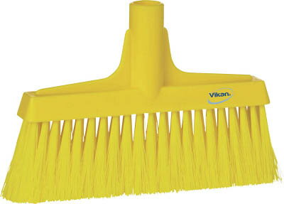 【商品詳細】●毛質がソフトタイプのほうきです。●Vikan社の全てのハンドルとジョイントできます。（ハンドル別売です）●床に落ちた細かいゴミや粉末の清掃に。●色:イエロー●幅(mm):235●毛丈(mm):75●耐熱温度:121℃●毛質:ソ...