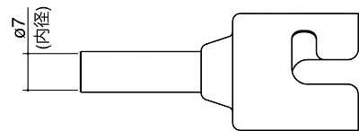 【商品詳細】●工具なしで簡単脱着が可能です。●SMDリワーク●内径(mm):Φ7.0●パーツ名:ノズル●適合ステーション機器：FR810【送料について】北海道、沖縄、離島は送料を頂きます。