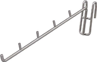 【商品詳細】●メタルラック専用のフックです。●棚板に引っ掛けて、小物類を吊り下げて収納することが可能です。●間口(mm):300●奥行(mm):80●高さ(mm):35●スチール（クロームメッキ）【送料について】北海道、沖縄、離島は送料を頂...