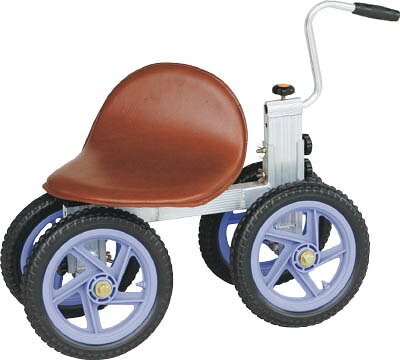 【商品詳細】●アルミ製の乗用作業車です。●12インチノーパンクタイヤを使用してるため、走行がスムーズで腰への負担が軽減されます。●イス回転式の座面が少し高めのハイタイプです。●幅(mm):340●奥行(mm):700●座面高さ(mm):33...