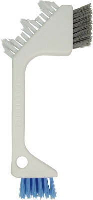 【商品詳細】●目地についた汚れ落としに最適なブラシです。●汚れ具合にあわせてソフト・ハードのブラシの使い分けができます。●目地・ミゾ・風呂ふたの汚れ落としに。●色:ホワイト／ブルー／グレー●縦(mm):230●横(mm):105●厚み(mm...