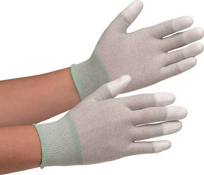 【商品詳細】●静電気拡散性カーボン導電糸を全体に編み込み、静電気対策に効果的です。●繰り返し洗濯して使用可能です。●ウレタンが柔らかく、細かな作業に最適です。●電子部品や精密機械組立作業。●色:グレー●サイズ:S●全長(cm):20.5●手...