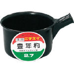 【商品詳細】●使いやすい軽量タイプで、耐薬品性にも優れ幅広い用途に使用できます。●柄は別売りのオプションです。●容量(L):2.7●色:ブラック●間口×高さ(mm):190×120●ポリエチレン（PE)生産国：日本重量：170g【送料につい...