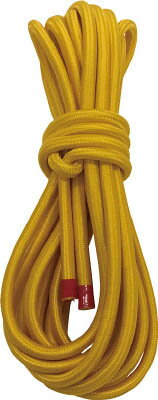 【商品詳細】●伸縮性があり、周囲を糸で特殊織している為、強度があります。●キャリーカートや自転車などの荷物の固定に。●色:イエロー●包装形態:袋入り●標準幅×長さ(mm×m):6×5●中芯：天然ゴム●被覆：ポリエステル生産国：日本重量：16...