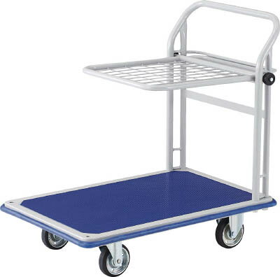 【商品詳細】●メッシュタイプの上段を内蔵し、いざという時に2段台車としても使えます。●均等荷重(kg):300●長さ(mm):915●幅(mm):615●高さ(mm):205●ハンドル高さ(mm):850●キャスター径(mm):130●適合...