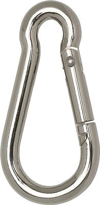 【商品詳細】●国内製造の高品質なカラビナです。●手作業で最終調整をしているので、滑らかな開閉を実現しています。●素手にも優しいニッケルメッキ仕上げです。●アルミ合金製に比べて耐摩耗性に優れています。●チェーン・ワイヤ・ロープなどの連結用フッ...