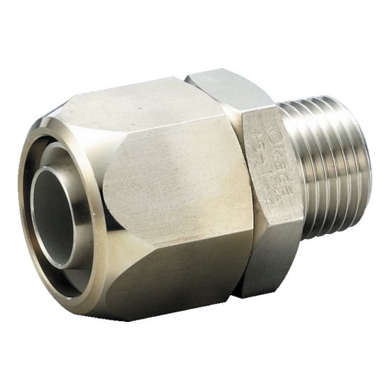 ●全長(mm)：46.5●呼び径：1/2●流体温度：使用するブレードホースに準じる●ナット:ステンレス(SUS304)●押えリング:ポリアセタール●インナー:ステンレス(SUS304)●ボディー:ステンレス(SUS304)●Oリング:バイト...