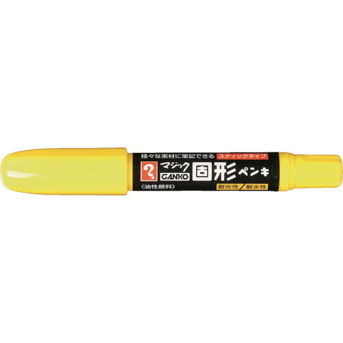 【商品詳細】●握りやすく書きやすいスティックペンタイプの固形ペンキマーカーです。●キャップを取れば直ぐに使えて、ペンキのように液ダレせず、ピンポイントな部分に使用可能です。●一定の書き味で最後まで使用できます。●金属、ガラス、セラミック、発...