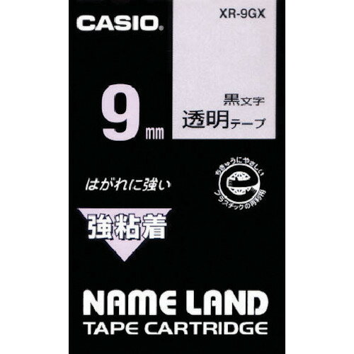 【商品詳細】●ネームランド専用テープカートリッジ●テープ幅(mm)：9●テープ色：透明●テープ長さ(m)：5.5●印字色：黒●9mm幅テープ原産国中国JANコード4971850145189【送料について】北海道、沖縄、離島は送料を頂きます。