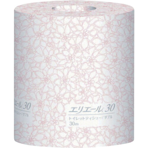 【商品詳細】●パルプ100％です。●エンボス加工でふっくらやわらかな肌触りです。●水に流せる水解性の包装用紙を使用しています。●工場、事務所のトイレに。●幅(mm)：114●長さ(m)：30●タイプ：ダブル●ケース入数(ロール)：80●色：...