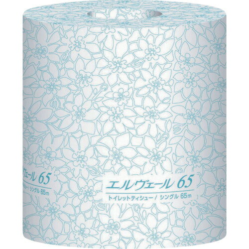 【商品詳細】●古紙を使用したエコノミータイプです。●水に流せる水解性の包装用紙を使用しています。●工場、事務所のトイレに。●幅(mm)：114●長さ(m)：65●タイプ：シングル●ケース入数(ロール)：100●色：ホワイト●再生紙100%原...