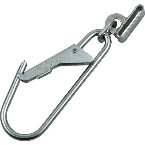 【商品詳細】●工具を吊るのに便利です。●工具袋などの吊り下げ●全長(mm)：228●口開き(mm)：45●適用ベルト幅(mm)：45●最大使用重量(kg)：50●色●ツヨロン　安全帯用工具吊りフック材質/仕上●スチール●最大使用重量以下でお...