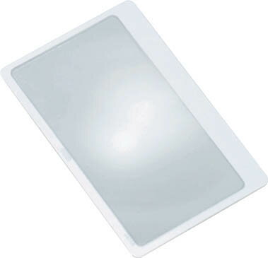 【商品詳細】●下敷きのように薄く軽いので携帯に非常に便利なシート状のレンズです。プレス成型で製造しているため画像も鮮明です。●倍率(倍):3.5●レンズ寸法(mm):80×43●外寸(mm):85×55●厚み(mm):0.4●レンズ:フレネ...