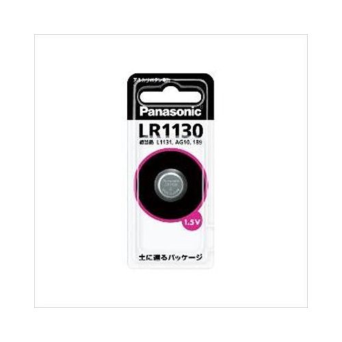 パナソニック アルカリボタン電池 LR1130PJANコード4902704240637◆タイプ：アルカリボタン電池　◆電圧：1．5V　◆用途：時計、電卓　◆入数：1個入ブリスター包装　◆相当品：LR54、189【送料について】北海道、沖縄、...
