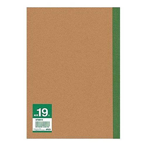 アピカ 無地表紙ノート 縦罫 NT8M19 19キョウJANコード4970090328192無地表紙の科目ノート　クラフト表紙紙◆内容：縦罫19行◆製本：糸綴じ◆枚数：26枚【送料について】北海道、沖縄、離島は送料を頂きます。