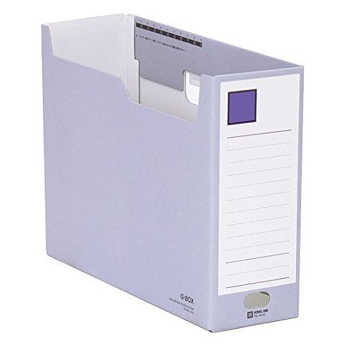 キング Gボックス 4033アオJANコード4971660426805書類を投げ込むだけでシステマチックに分類できる再生ボード製のボックスファイル。段ボール製　◆収納幅：100mm【送料について】北海道、沖縄、離島は送料を頂きます。