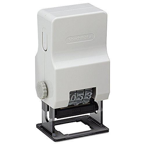 シャチハタ ナンバースタンプ2ゴウ ミンチョウタイ GNR-32M/HJANコード4974052732010なつ印するごとに自動で数字が繰り上がるページナンバースタンプ。ナンバリング。商品コード：73201。　※数字の自動繰り上がりは2桁ま...