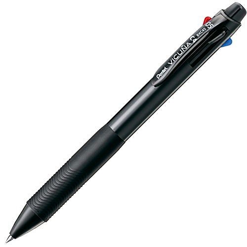 ぺんてる ビクーニャ0.5 4色 ブラック BXC45AJANコード：4902506300294サイズ:軸径 18mm ×奥行 13mm × 長さ 144mm重さ:14g極細ボール径:0.5mm材質:前軸:再生PC 後軸:PC スライダー:...