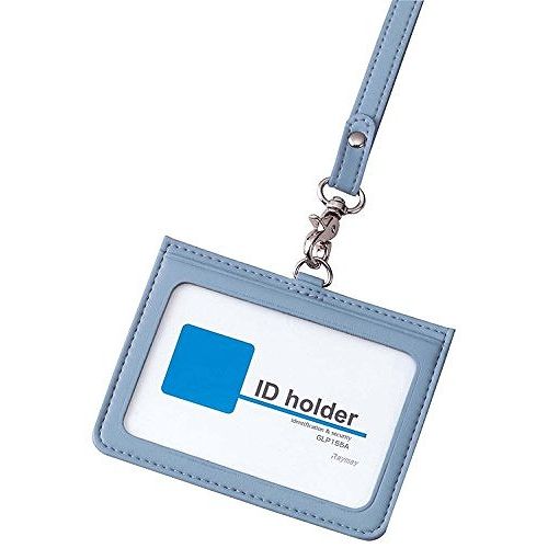 レイメイ カードホルダー ブルー GLP155AJANコード：4902562354316素材:本体=合皮、窓=PVC、ストラップ部=合皮仕様:ストラップ,安全パーツ付, 収納可能カードサイズ:65 x 93mm【送料について】北海道、沖縄、...