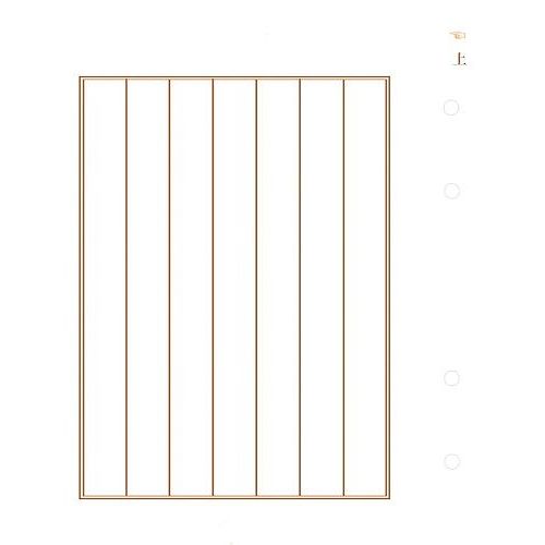 あかぎ 和本 替紙 7行 ホ1109JANコード：490112505717618×24cm8行罫1袋10枚入り生産国 日本●【ご注意】●変色や変形の原因になりますので、直射日光のあたる場所、高温多湿になる場所での保管はお止めください。●紙の...