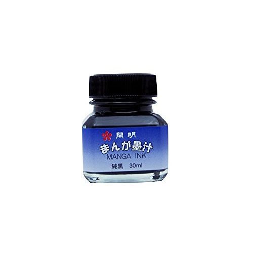 開明 まんが墨汁30ML SE-0044JANコード：4901452100446サイズ:30ml容量：30ml 【特徴】・特殊樹脂を使用し、特別な製法で作った新しい漫画用墨汁です。 ・乾くと耐水・耐アルコール性になり、白黒原稿はもちろんのこ...