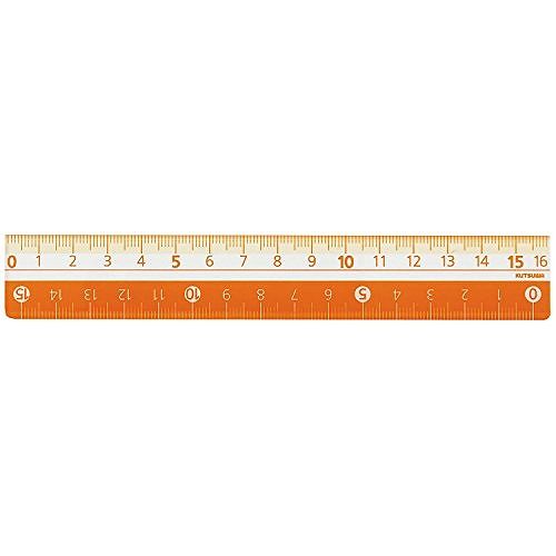 クツワ 定規 16CM オレンジ KB027ORJANコード：4901478071515H25mm×W160mm×D2mm材質:メタクリル樹脂裏面に滑り止め加工キッズデザイン受賞商品!定規裏面にスベリ止め加工を施し、線が引きやすい。両端メモ...