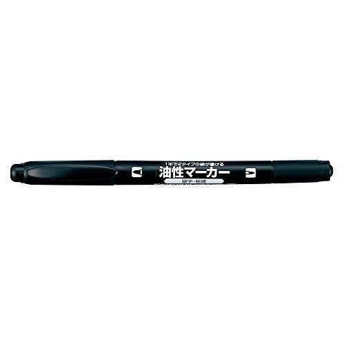 コクヨ 油性マーカー細・極細 PM-41DJANコード：4901480475899種類:ツイン(細字・極細)インク色:黒1本で細字と極細が書けるツインタイプ。ペン先が長めでインクがつきにくい。本体軸・キャップにPPの再生材を使用したエコロジ...