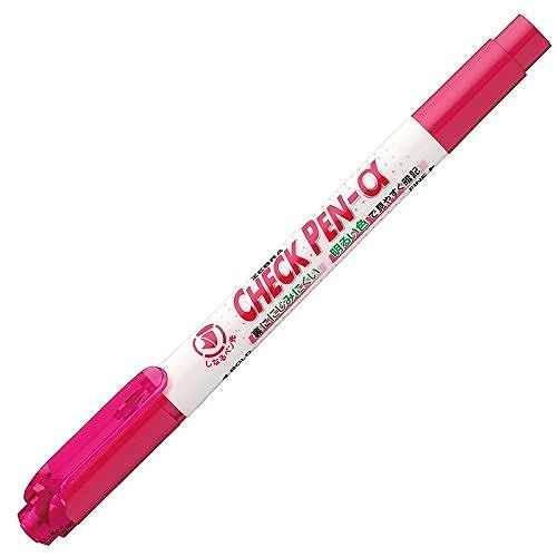 ゼブラ チェックペンα ピンク WYT20-PJANコード：4901681455478【特長】「キレイに仕上がる」チェックペン【キレイに仕上がる理由1】明るい色:だから文字が読みやすい【キレイに仕上がる理由2】裏面ににじみにくい:だからキレ...