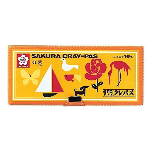 サクラ クレパス太巻16色ソフト LP16SJANコード：4901881187834【本体サイズ】97×220×18mm【16色】黄色・橙・薄橙・茶色・黄土色・こげ茶・赤・桃色・紫・水色・黄緑・緑・青・灰色・黒・白【特長1】のびのびと自由に...